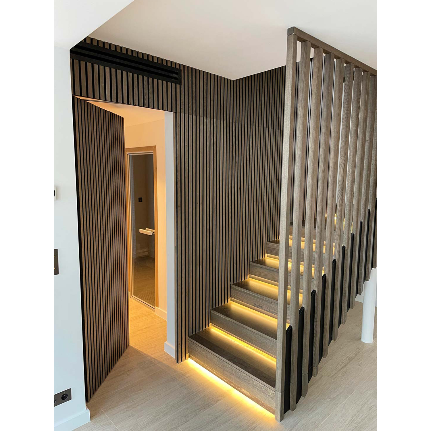 Wood Veneer Slats Acoustic Wall Panel for Living RoomChina - Th-Star