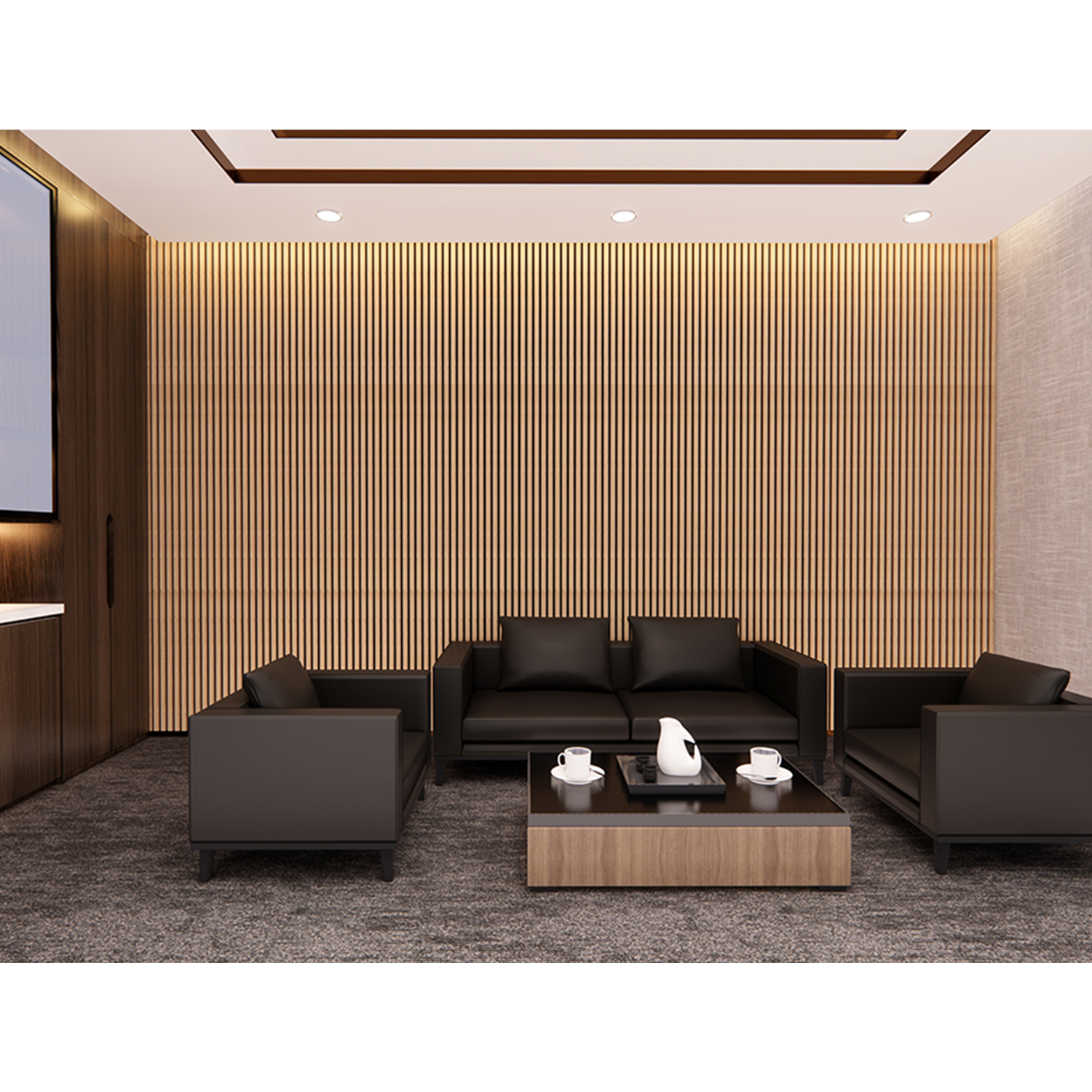 Wall Wood Veneer Panel Oak Slat Wood China - Th-Star